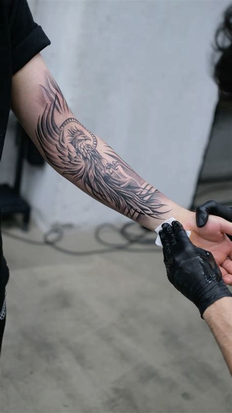 Phoenix Tattoo Full Arm Sleeve Phoenix Tattoo Forearm Men Fenix