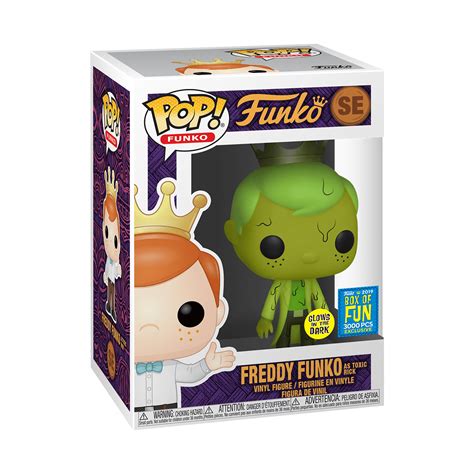 Funko Pop Vinyl Freddy Funko Freddy Funko As Toxic Rick Glow In