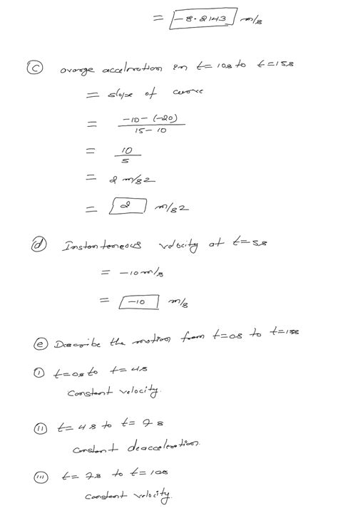 Solved For The V T Graph Shown Above Of A Car Calculate The