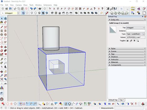 Outer Shell Union Work Inverted In SketchUp Go SketchUp Go SketchUp Community