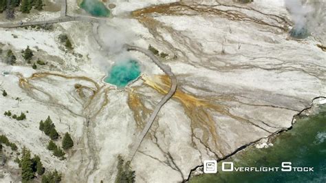 Overflightstock™ The West Thumb Geyser Basin Features Dramatic