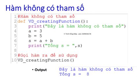 Sử Dụng Hàm Functions Trong Python Phần 2 Hiểu Về Tham Số Của