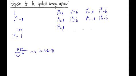 Potencias De La Unidad Imaginaria Youtube