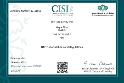 Maya Alorr Badih On Linkedin Cisi Certification Compliance Learning Sca Amlcompliance
