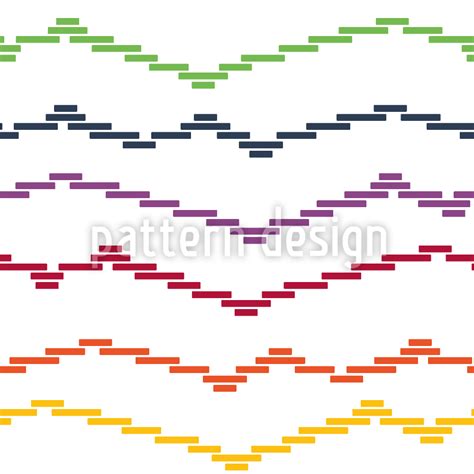 Rainbow Bars Seamless Vector Pattern Design