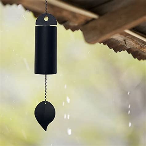Deep Tone Serenity Bell Wind Chimes Metal Cylinder Wind Bell For Outdoor Antique Copper
