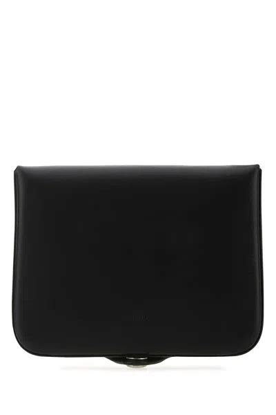 Apc Black Leather Card Holder In Lzz Modesens