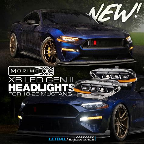 All New Xb Gen Ii Led Headlights For 18 23 Mustang