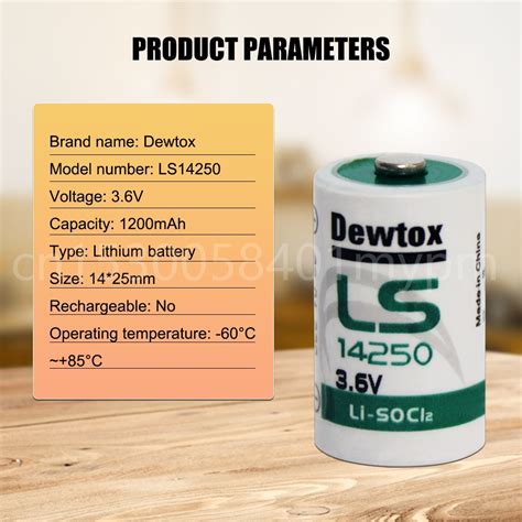 Industrial Control Equipment Ls14250 3 6v Lithium Battery Ls 14250