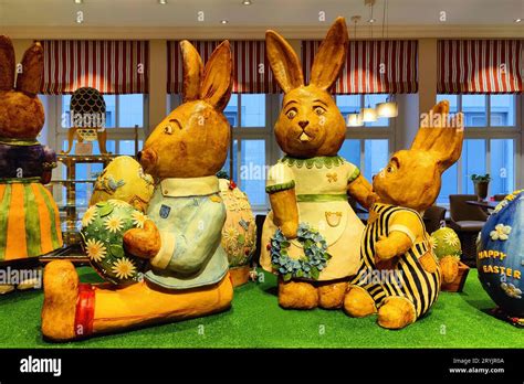 Easter Decoration Made From Marzipan Niederegger Headquarters Luebeck