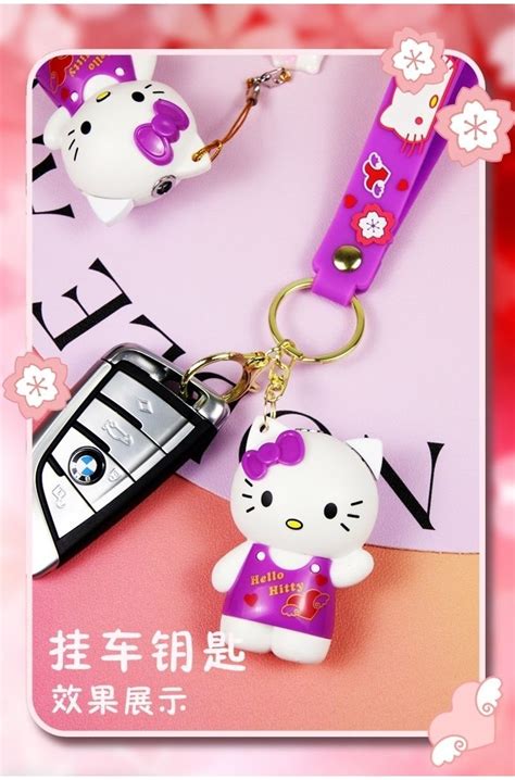 臺灣出貨 凱蒂貓手辦鑰匙扣打火機hello Kitty三麗鷗手辦紅火燄氣體打火機 Ta4b Dkx8 蝦皮購物