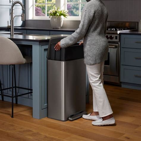 Kohler 47l Step Trash Can Stainless Steel Same Day Delivery Costco
