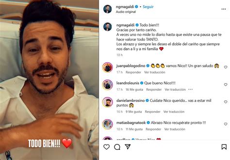 Nicolás Magaldi Tras La Compleja Operación A La Que Fue Sometido La