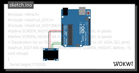 Oled And Adruino Wokwi Esp32 Stm32 Arduino Simulator
