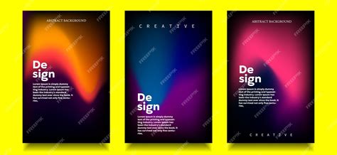 Premium Vector Set Of Abstract Mesh Gradients Cute Gradient