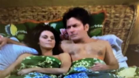 Two And A Half Men Charlie And Chelsea Bed Scene Youtube