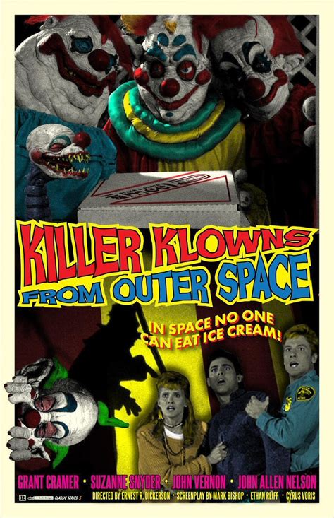 Killer Klowns From Outer Space 1988 Artwork Poster Collection