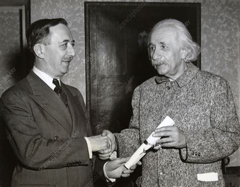 Albert Einstein Being Given An Honorary Degree Stock Image C056