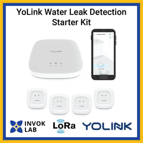 Jual Yolink Lora Smart Home Water Leak Sensor Starter Kit Hub 1 Pack Jakarta Barat Invok