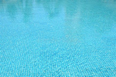 Close Up Blue Swimming Pool Beautiful Pool Texture Background Stock