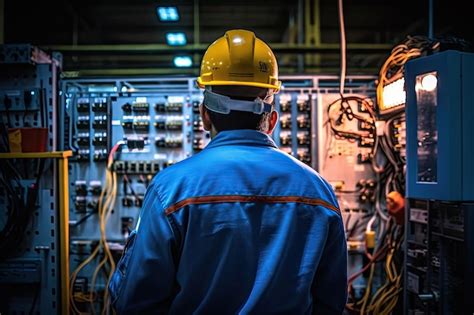 Premium Ai Image Electrical Engineer Programming For Automation