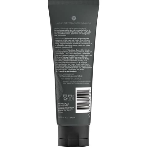Swisse Charcoal Face Wash For Men 120ml