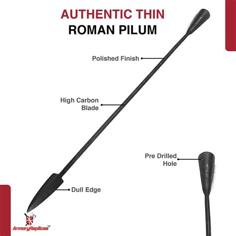 Authentic Roman Pilum Spear Historical Replica Collectible