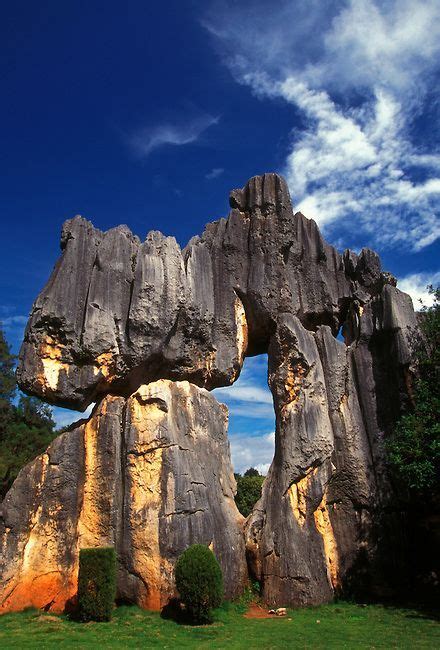 Karst Formation At Shilin Stone Forest Yunnan Province China