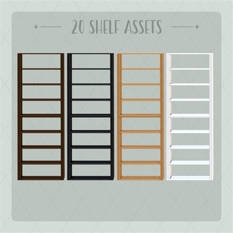20 Shelf Assets Ii Vtube Assets Dornenspieler Booth