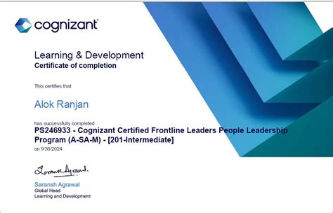 Proud To Have Completed The Frontline Leaders People Leadership Program