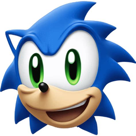 Sonic The Hedgehog Smiling Emoji Ai Emoji Generator
