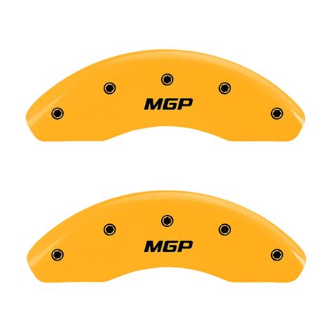 Mgp 4 Caliper Covers Engraved Front And Rear Mgp Yellow Finish Black Ch