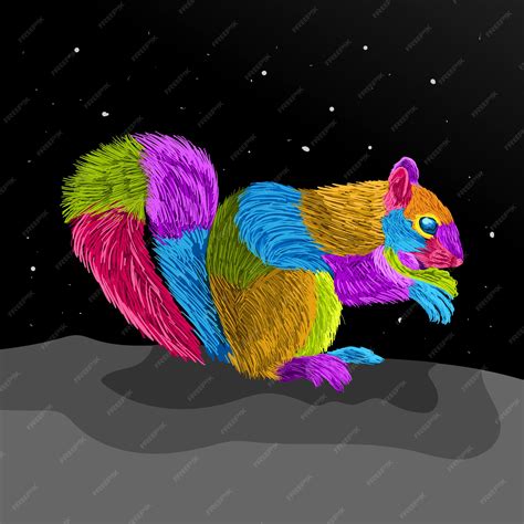 Squirrel Pop Art