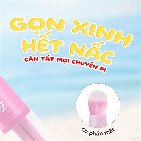 Bộ Cọ Makeup Horus Mini Brush 4 In 1 Set Cọ Trang điểm Mini Horus Make Up Tiện Lợi Chính Hãng