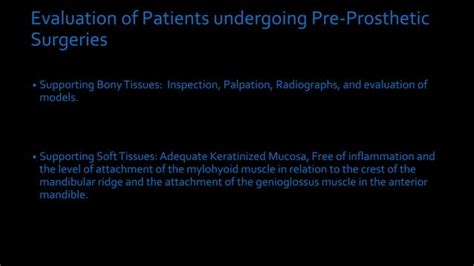 Pre Prosthetic Surgeries Ppt
