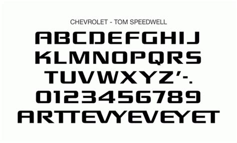 Chevrolet Logo Font Free Fonts