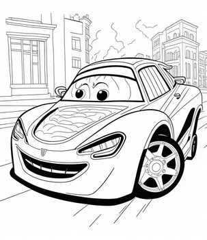 10 Realistic Car Coloring Pages For Teens And Adults By Rzstore Tpt