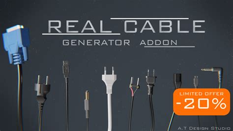 Real Cable Generator Addon Superhive Formerly Blender Market