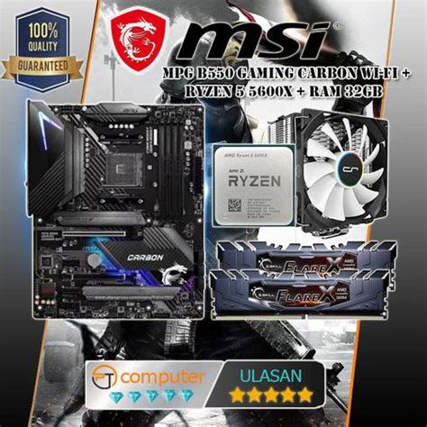 Jual Paket Mainboard B550 Msi Ddr4 Amd Ryzen 5 5600x Ram 32gb Ddr4 Jual Paket Mainboard B550 Msi Ddr4 Amd Ryzen 5 5600x Ram 32gb Ddr4