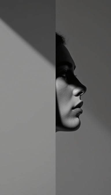 Free Shadow Splits Face Photo Minimal Portrait Profile Download