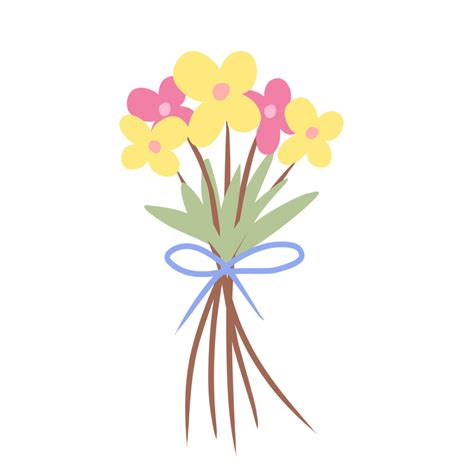Cute Mini Flowers Bouquet 56913097 Png