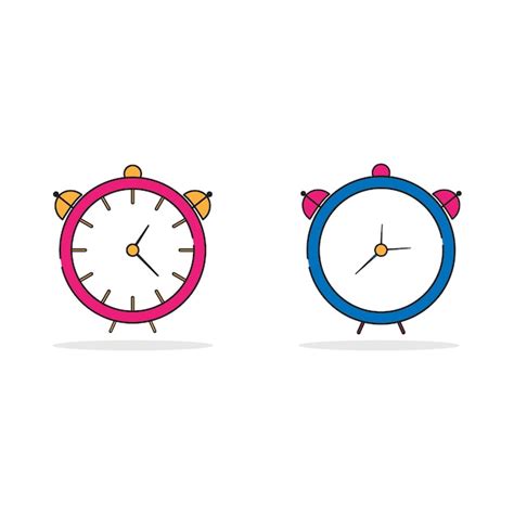 Premium Vector Clipart Illustration Clock Timer Clipart Concept White Isolated