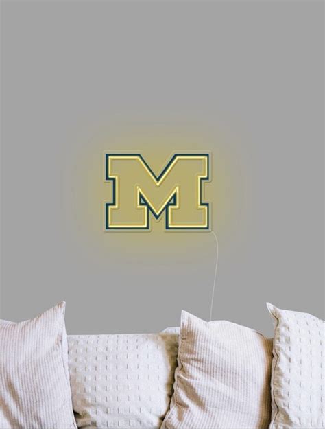 Michigan Wolverines Led Neon Sign Go Gold And Blue