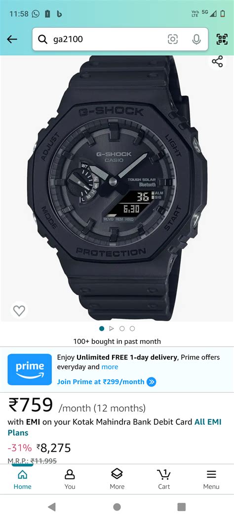 Stealth Black Tough Solar Casioak On Sale R Watchesindia