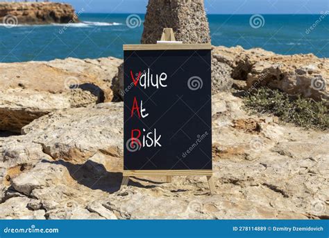 Var Value At Risk Symbol Concept Words Var Value At Risk On Beautiful