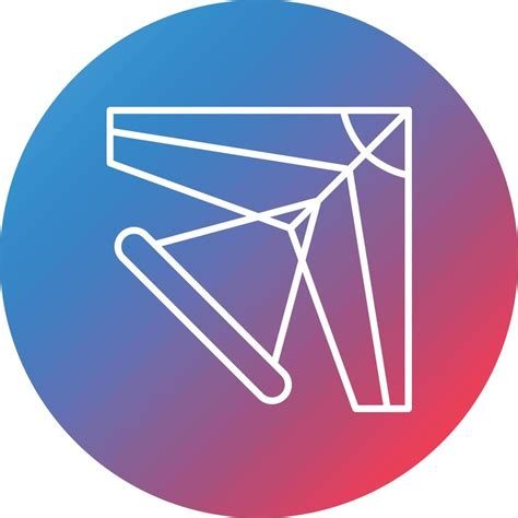 Glider Line Gradient Circle Background Icon 16864546 Vector Art At Vecteezy