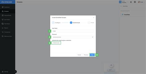 snowflake setup syncari