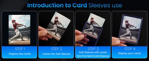 Zenowick 200 Packs Card Sleeves Hard Top Loaders For Cards 3 X 4