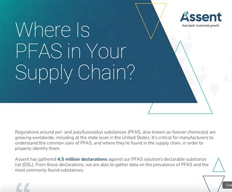 Where Is Pfas In Your Supply Chain Assent