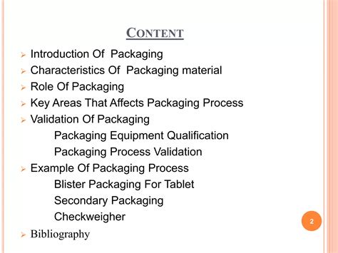 Packaging Validation Pptx